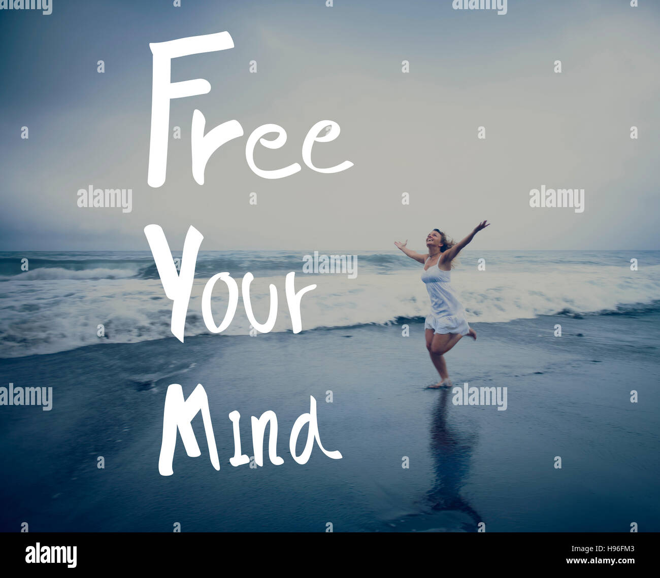 Free Your Mind Positive Relaxation Chill Concept Stock Photo - Alamy