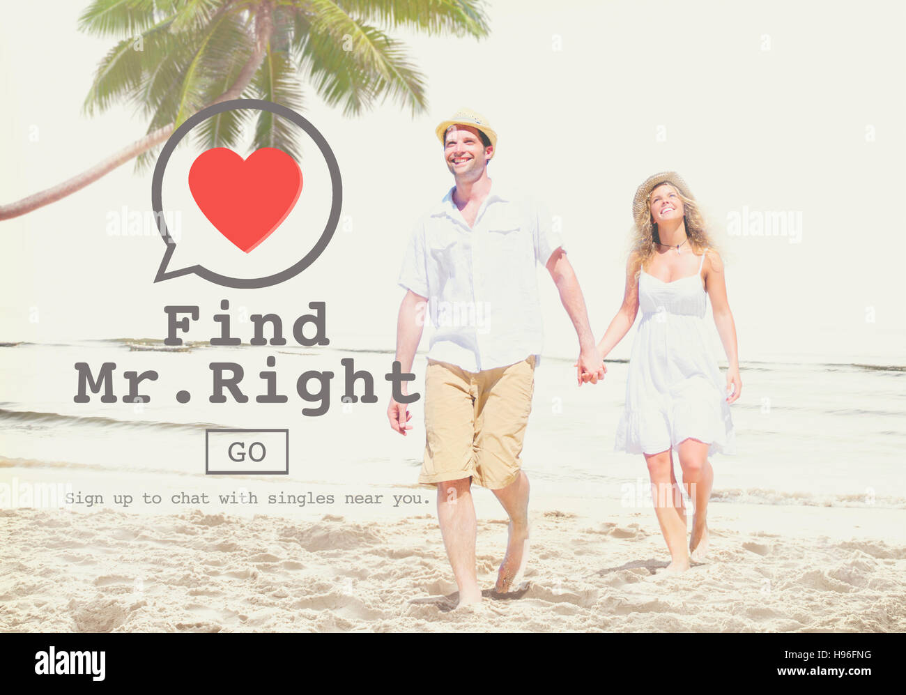 Find Mr Right One Valentine Romance Love Heart Dating Concept Stock ...