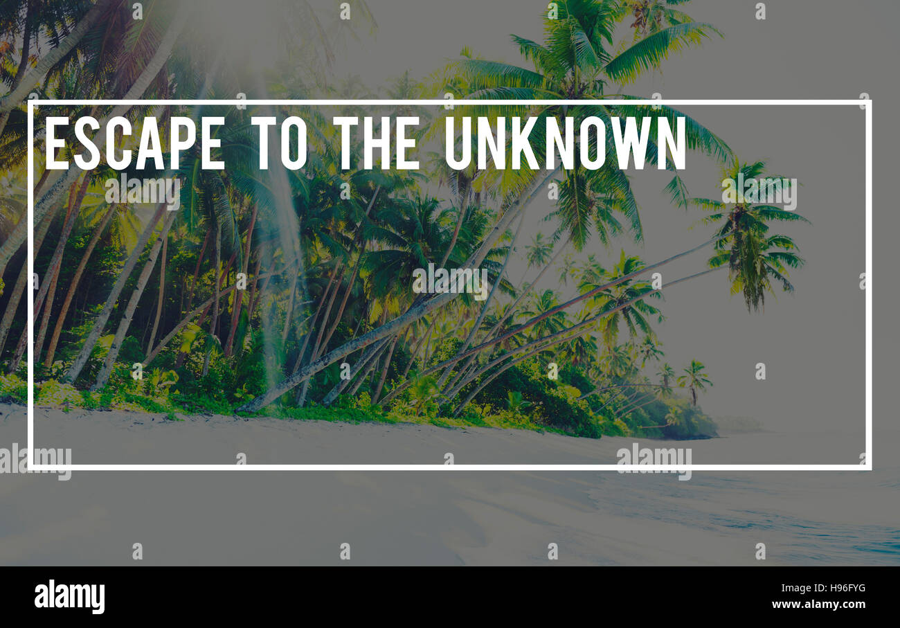 Escape To The Unknown Nature Ecology Global Journey Concept Stock Photo ...