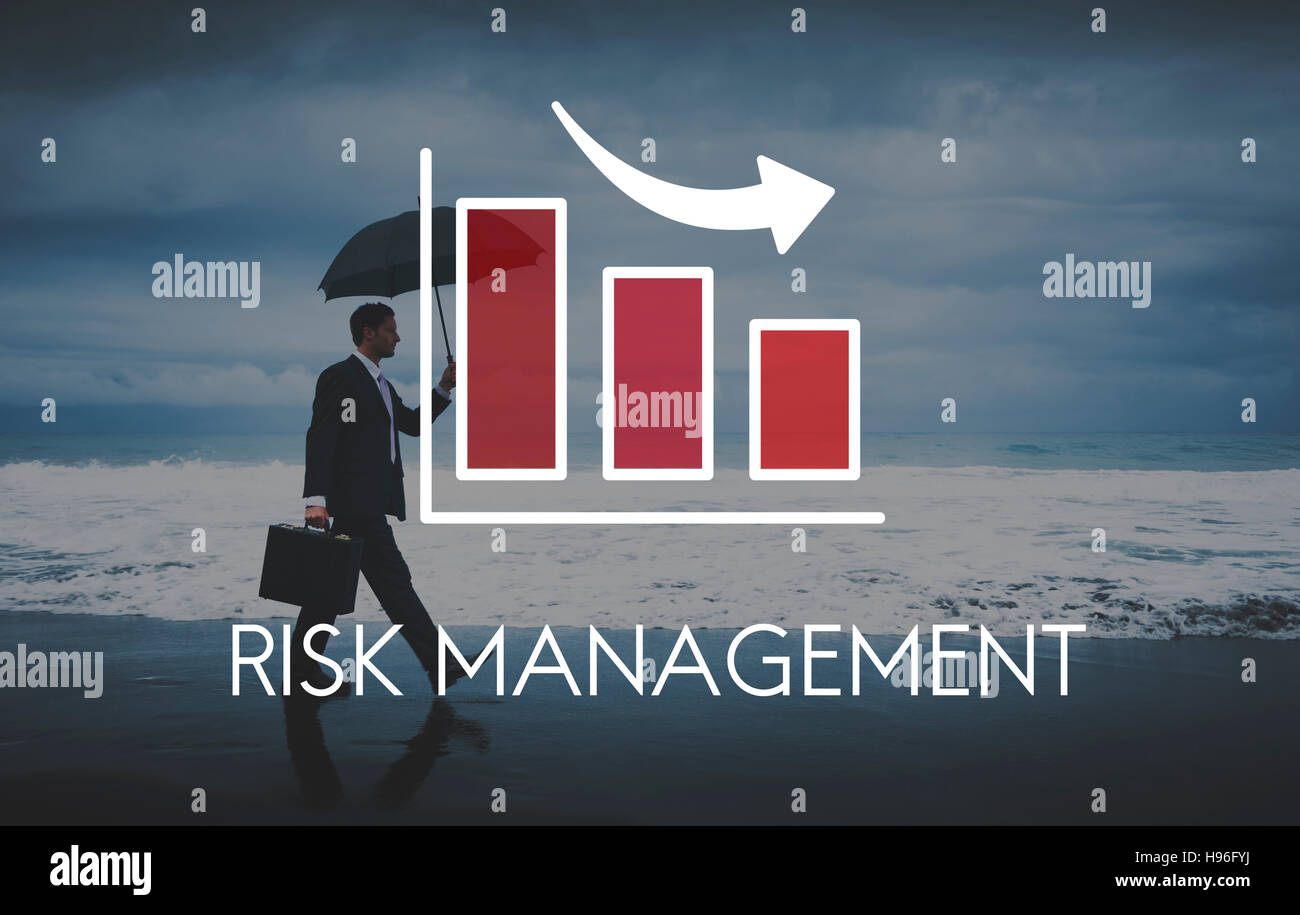 Risk Management Diagram Graph Arrow Concept Stock Photo - Alamy