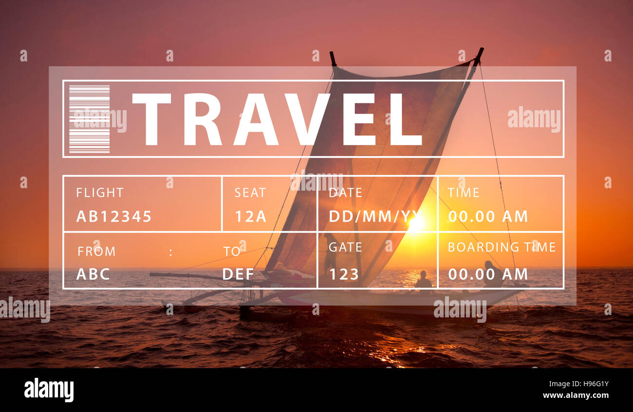 Flight Travel Vacation Holiday Destination Concept Stock Photo - Alamy