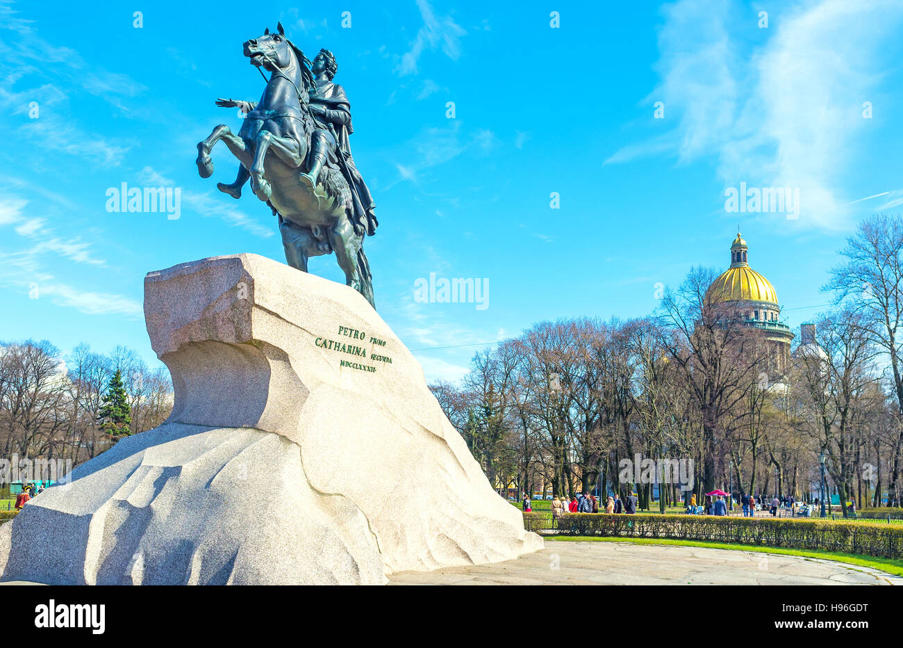 The Bronze Horseman is the famous equestrian statue of Peter the Great ...