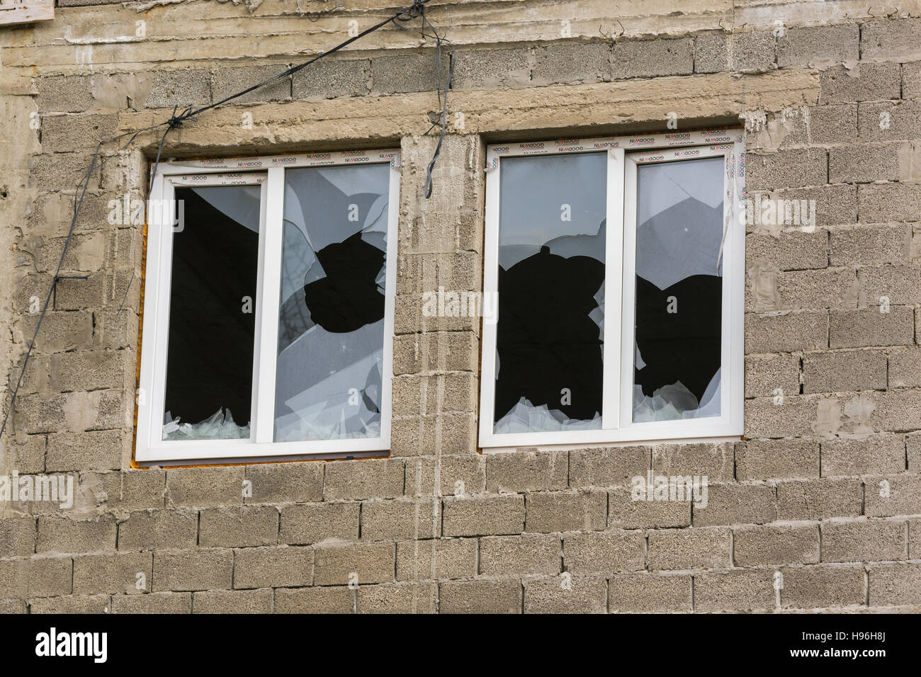 Broken glass in windows administrative hi-res stock photography and ...