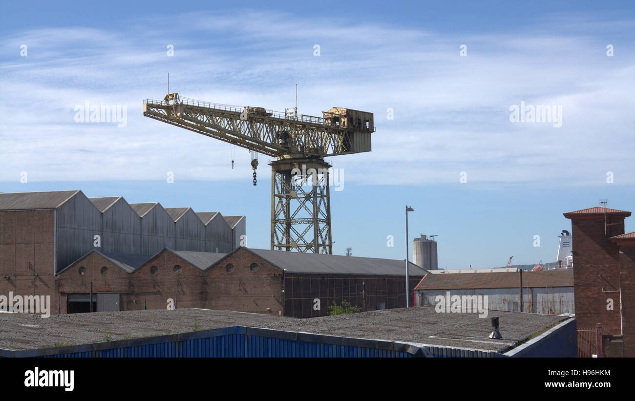Clyde Titan Crane, Whiteinch Crane next to a junkyard, and itself next ...