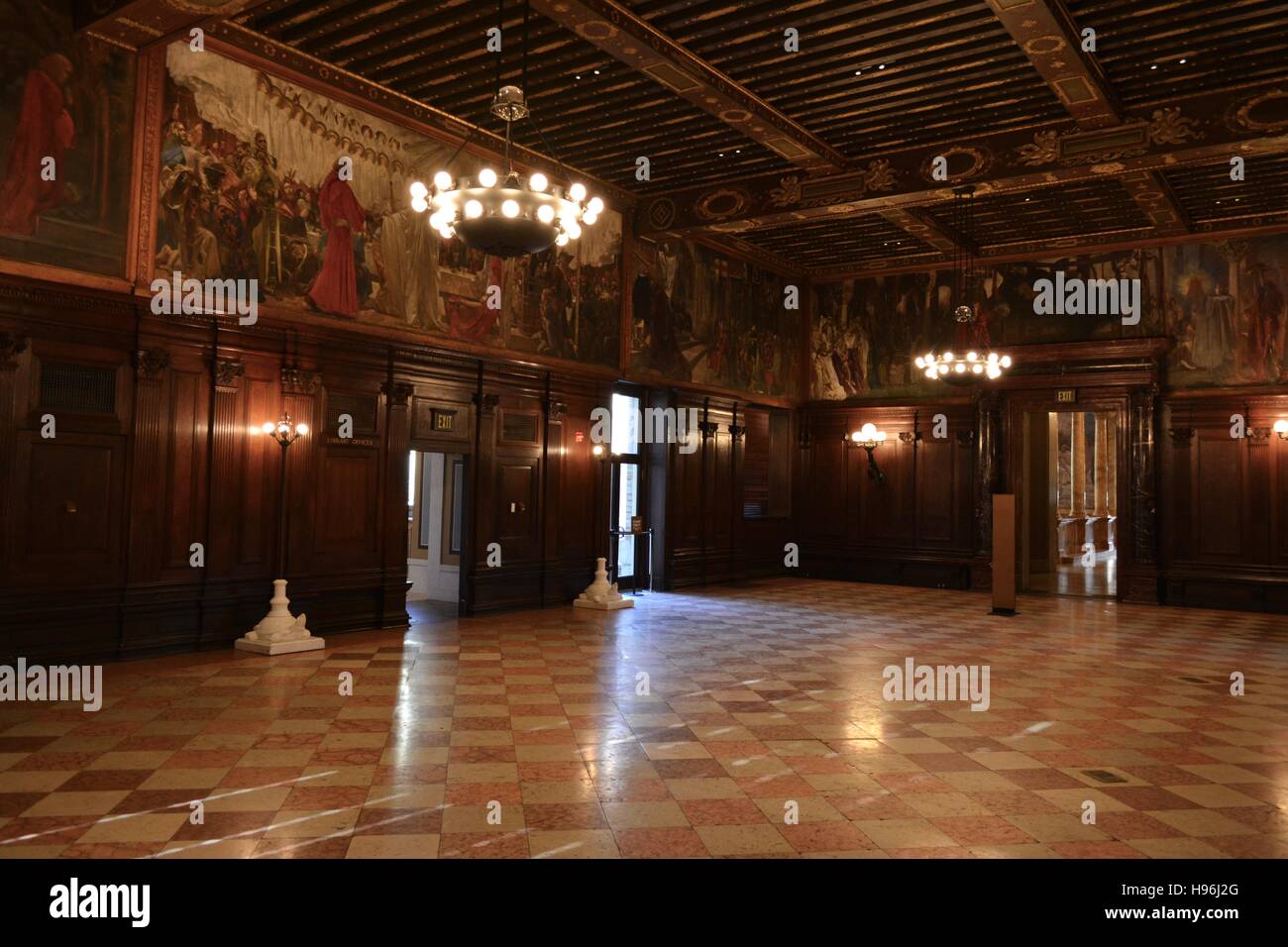 The iconic Beux Arts Classical Boston Public Library in Copley Square ...