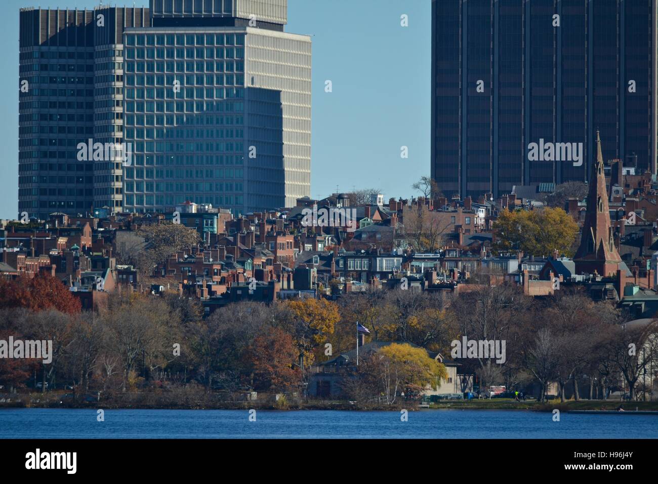 The Boston skyline featuring the Downtown, Back Bay, and Beacon Hill ...
