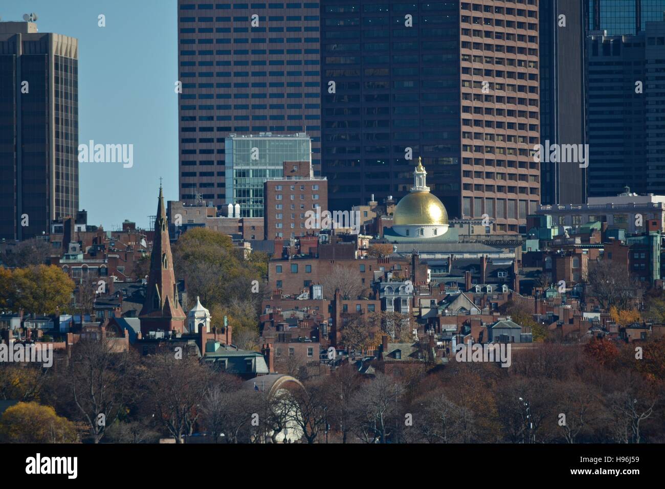 A view of Boston from above Stock Photo - Alamy