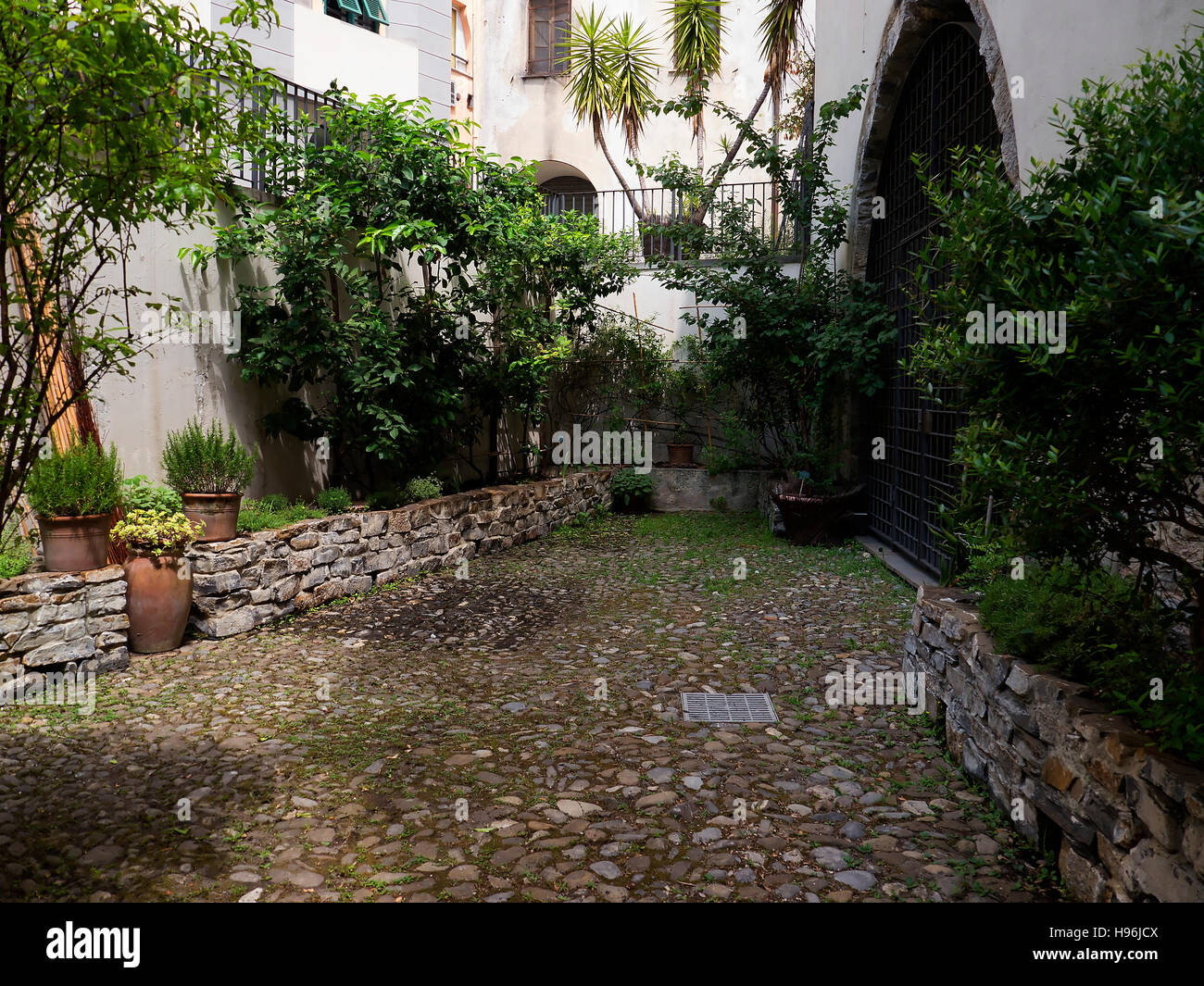 Simples herb garden at the Musee Commenda di Pri Hospital Church in ...