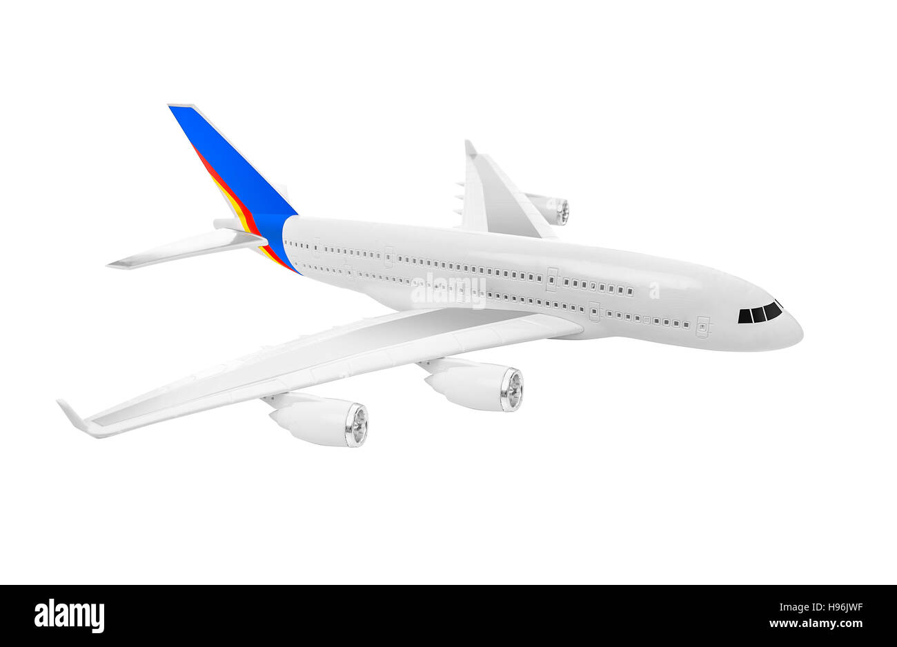 Airplane isolated on white background Stock Photo - Alamy
