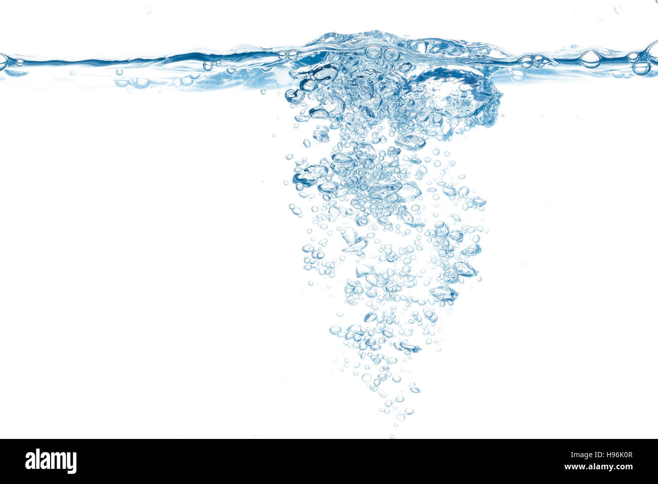 Bubbles in water stream Cut Out Stock Images & Pictures - Alamy