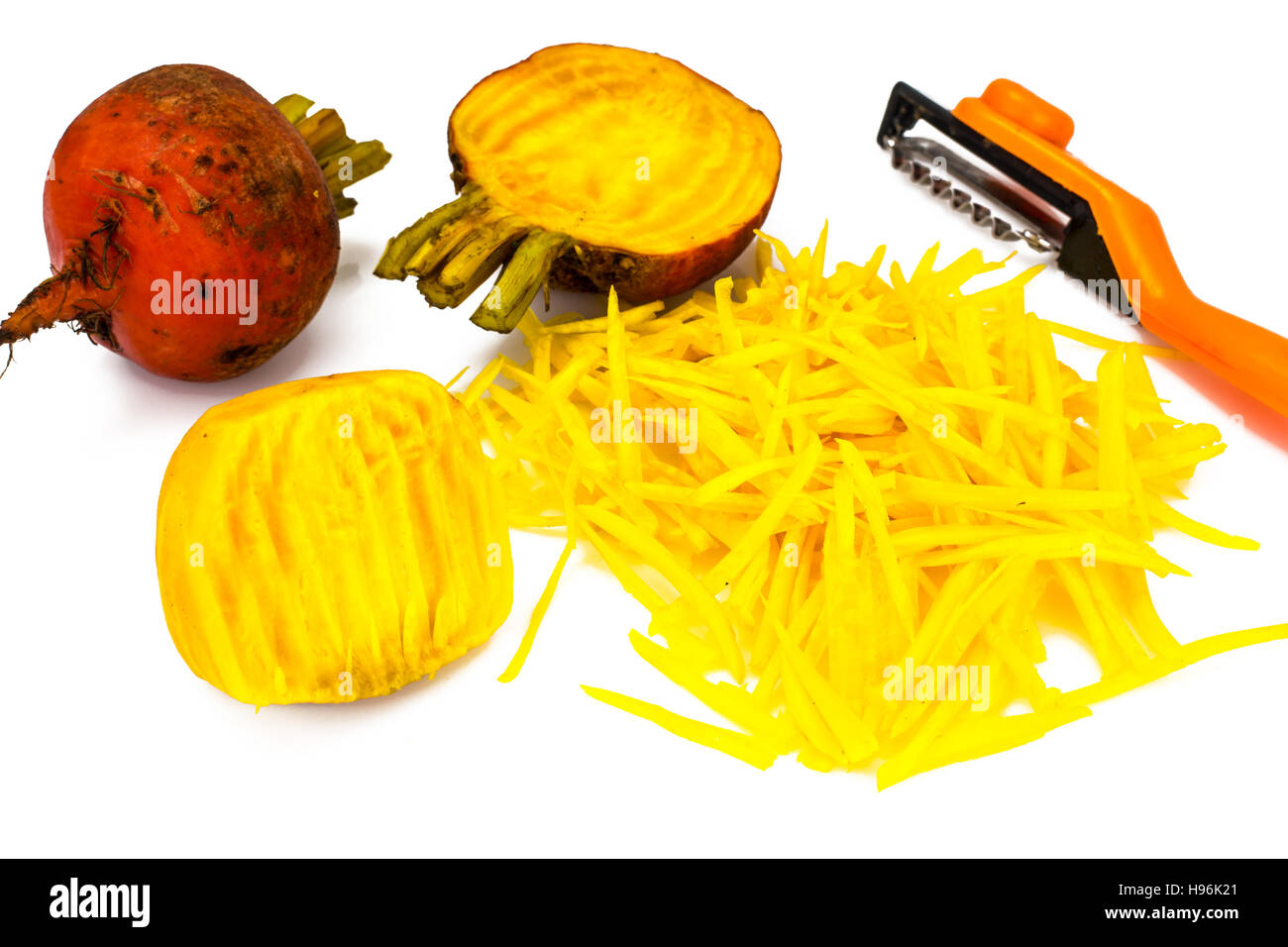 Fresh Raw Orange Beetroot, Beet. Studio Photo Stock Photo - Alamy
