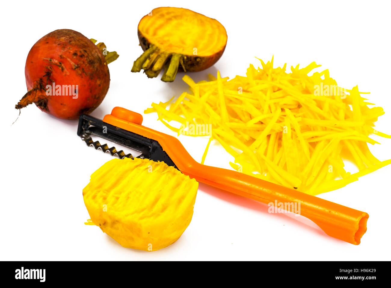Fresh Raw Orange Beetroot, Beet. Studio Photo Stock Photo - Alamy