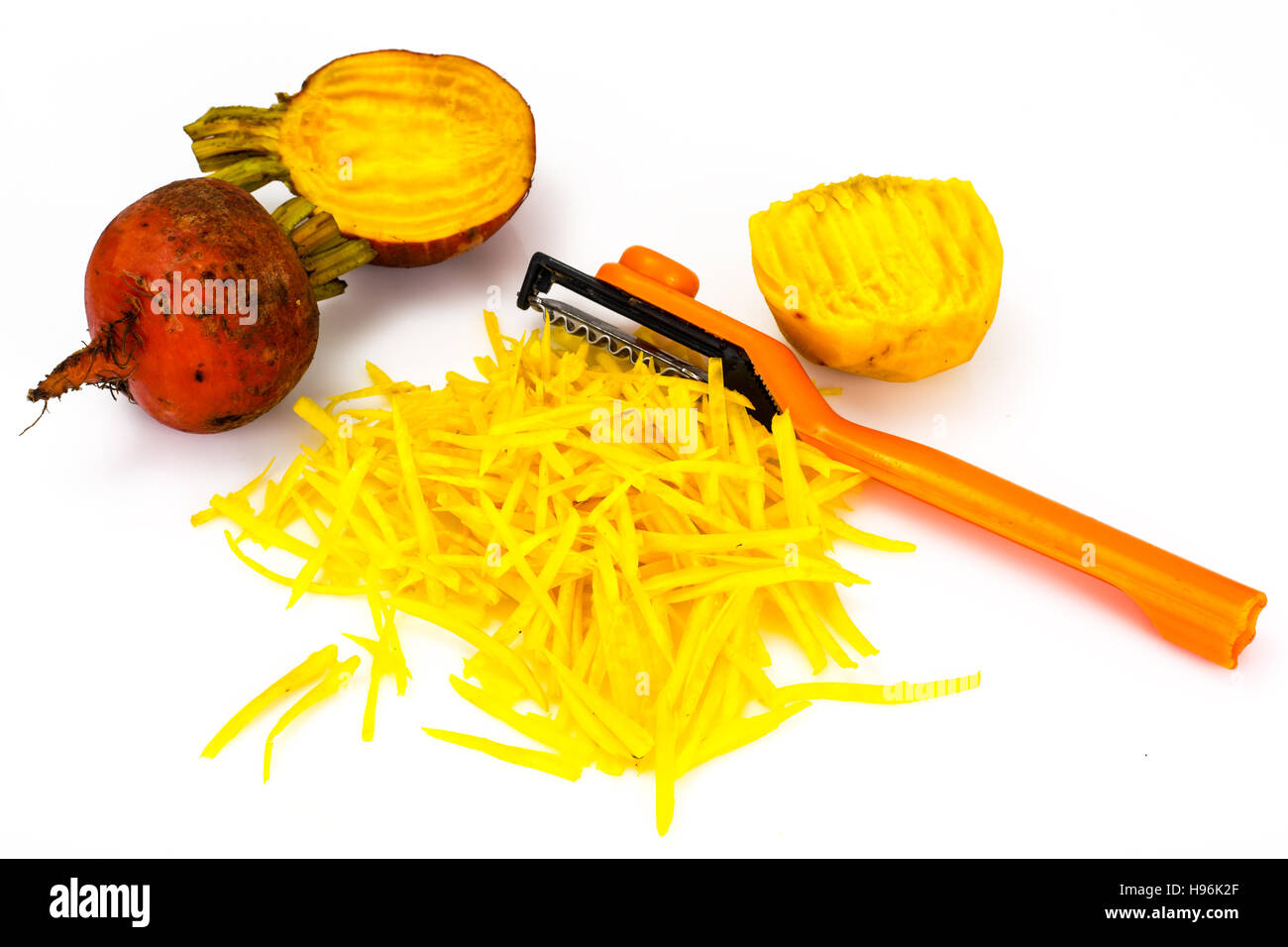 Fresh Raw Orange Beetroot, Beet. Studio Photo Stock Photo - Alamy