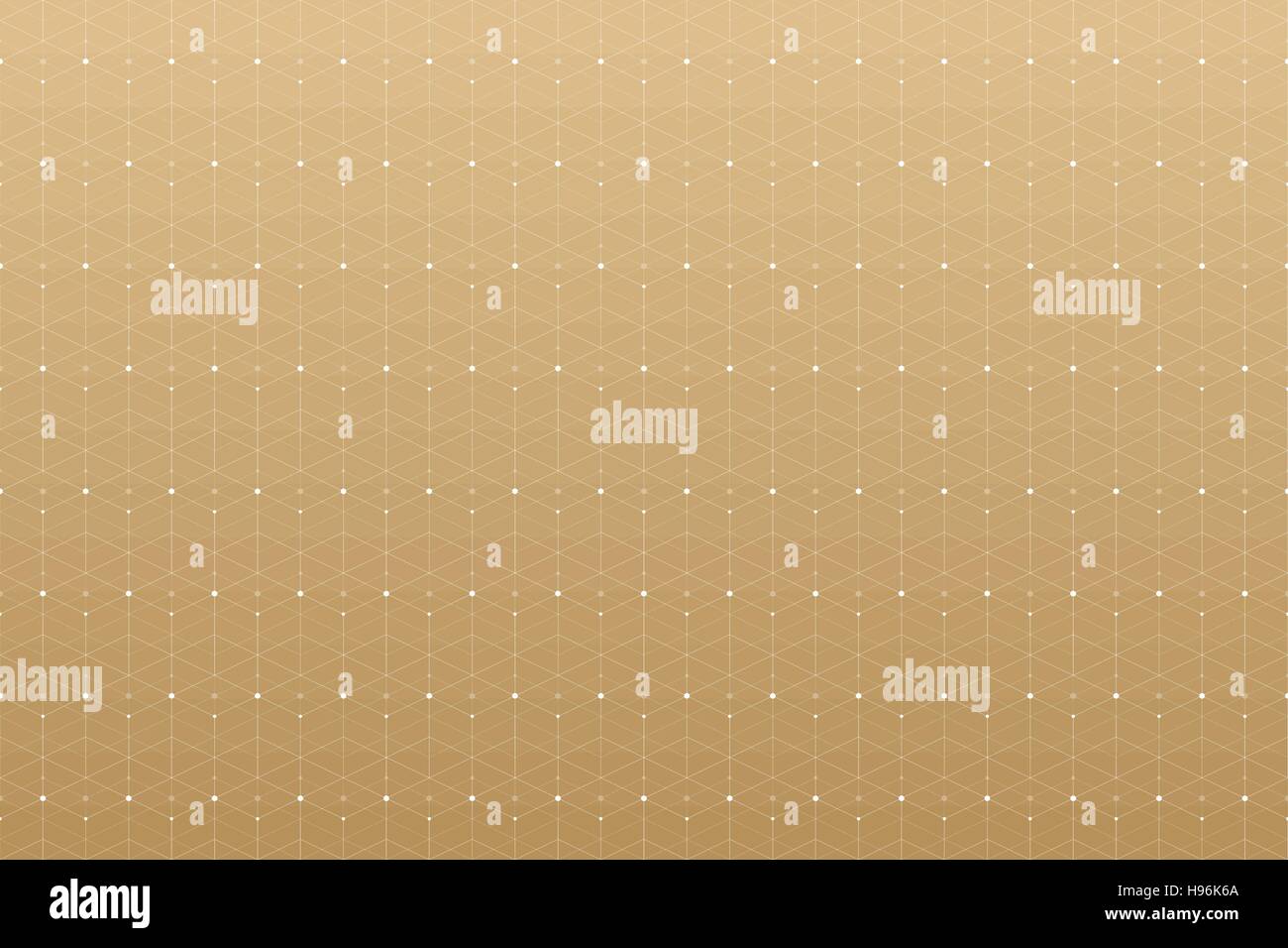 Geometric pattern with connected line and dots. Graphic background ...