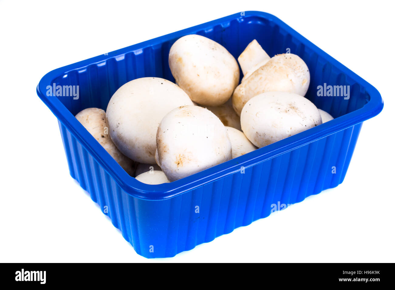 Fresh mushrooms in packaging box hi-res stock photography and images ...