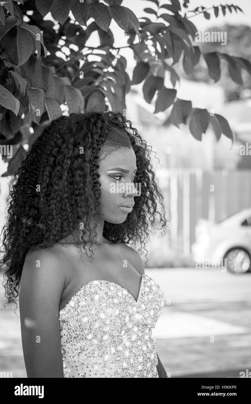 Barbadian models Black and White Stock Photos & Images - Alamy
