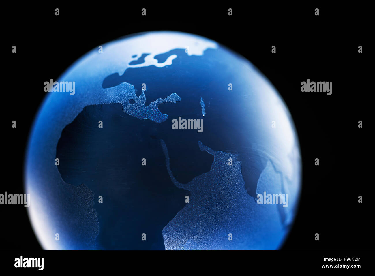Studio shot of glass globe Stock Photo - Alamy
