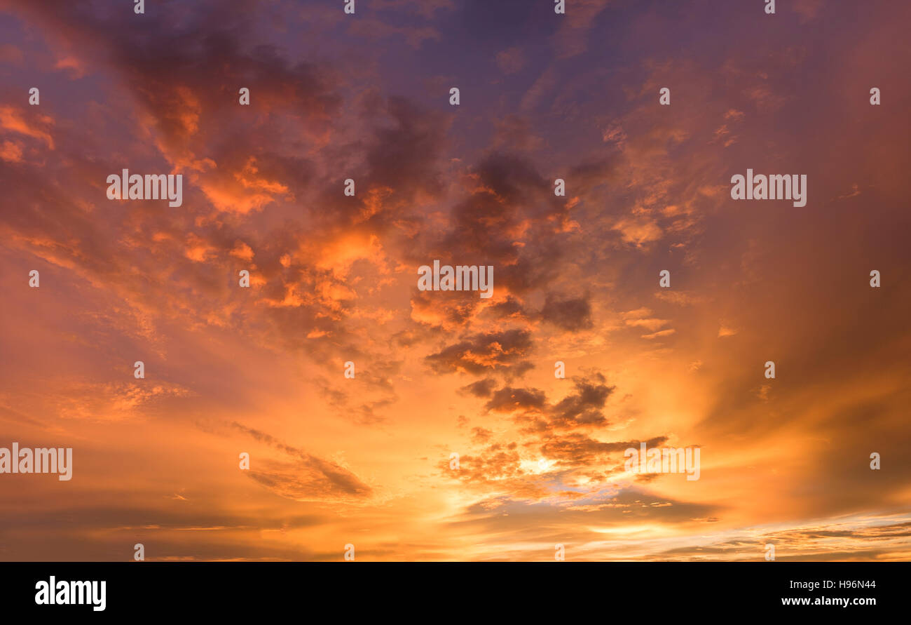 Dramatic sunset sky Stock Photo - Alamy