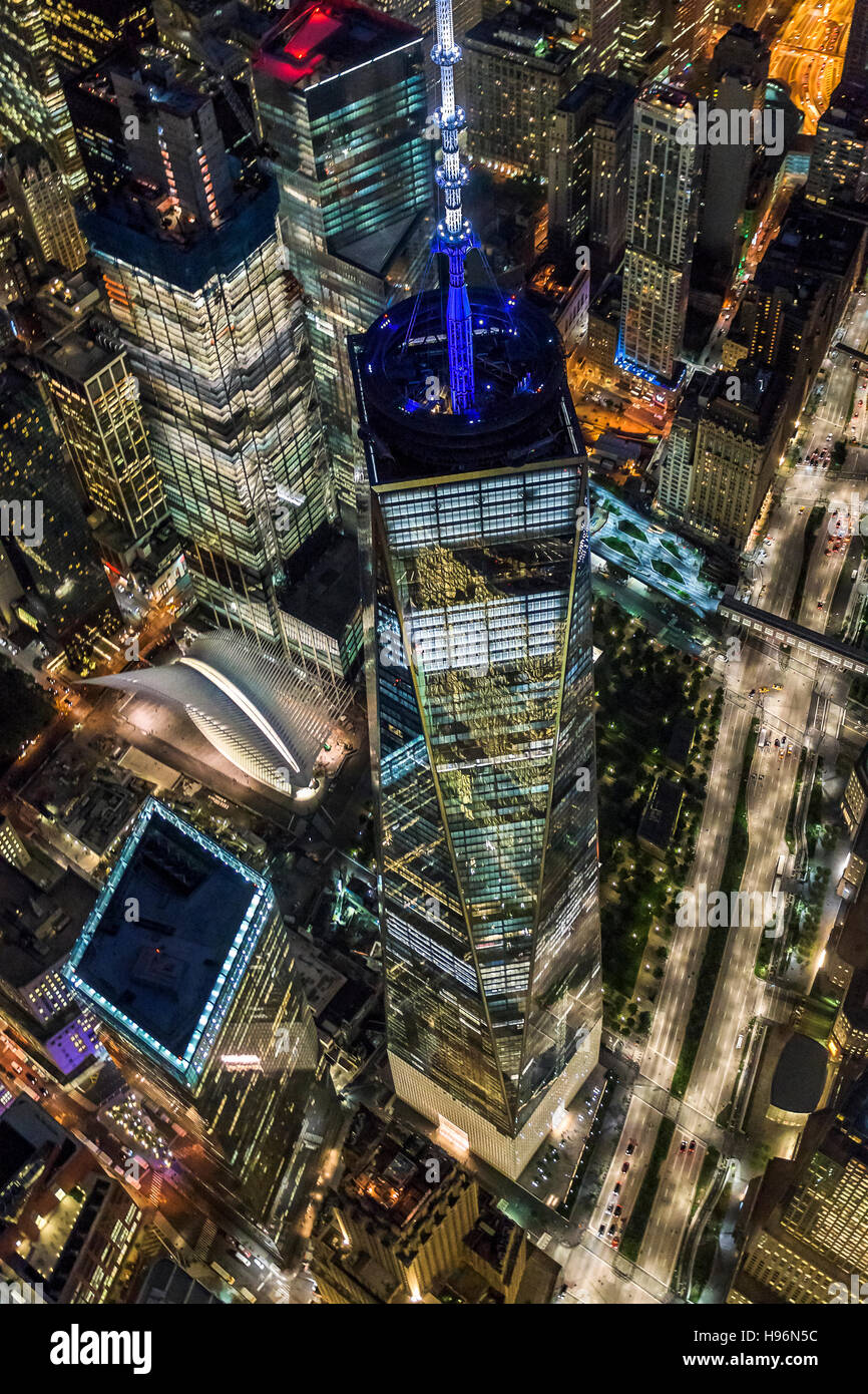 World trade center memorial aerial hi-res stock photography and images ...