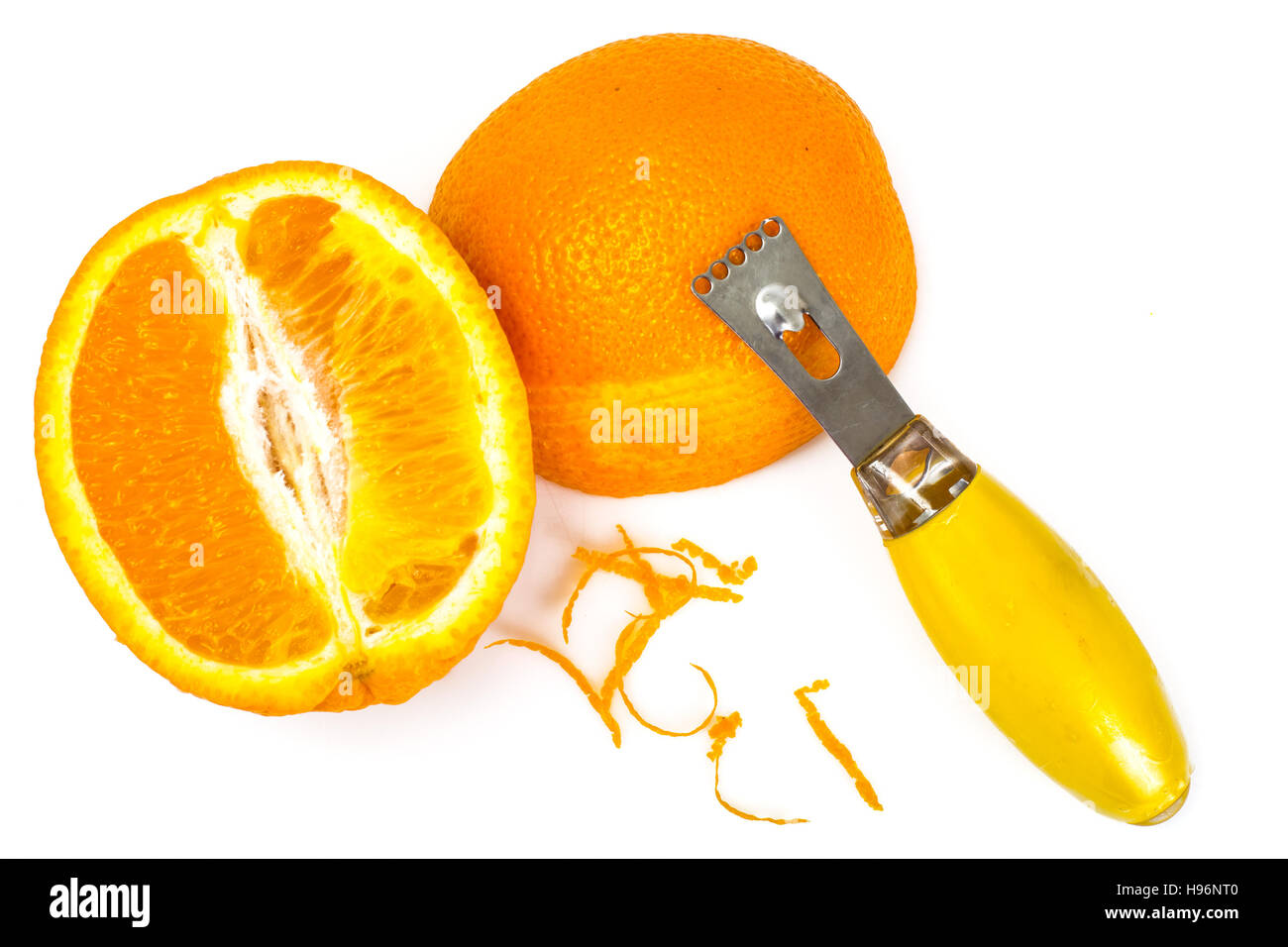 Orange and orange zest in cooking. Studio Photo Stock Photo - Alamy