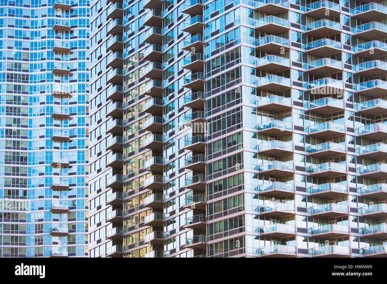 USA, New York State, New York City, Manhattan, Facade of modern ...