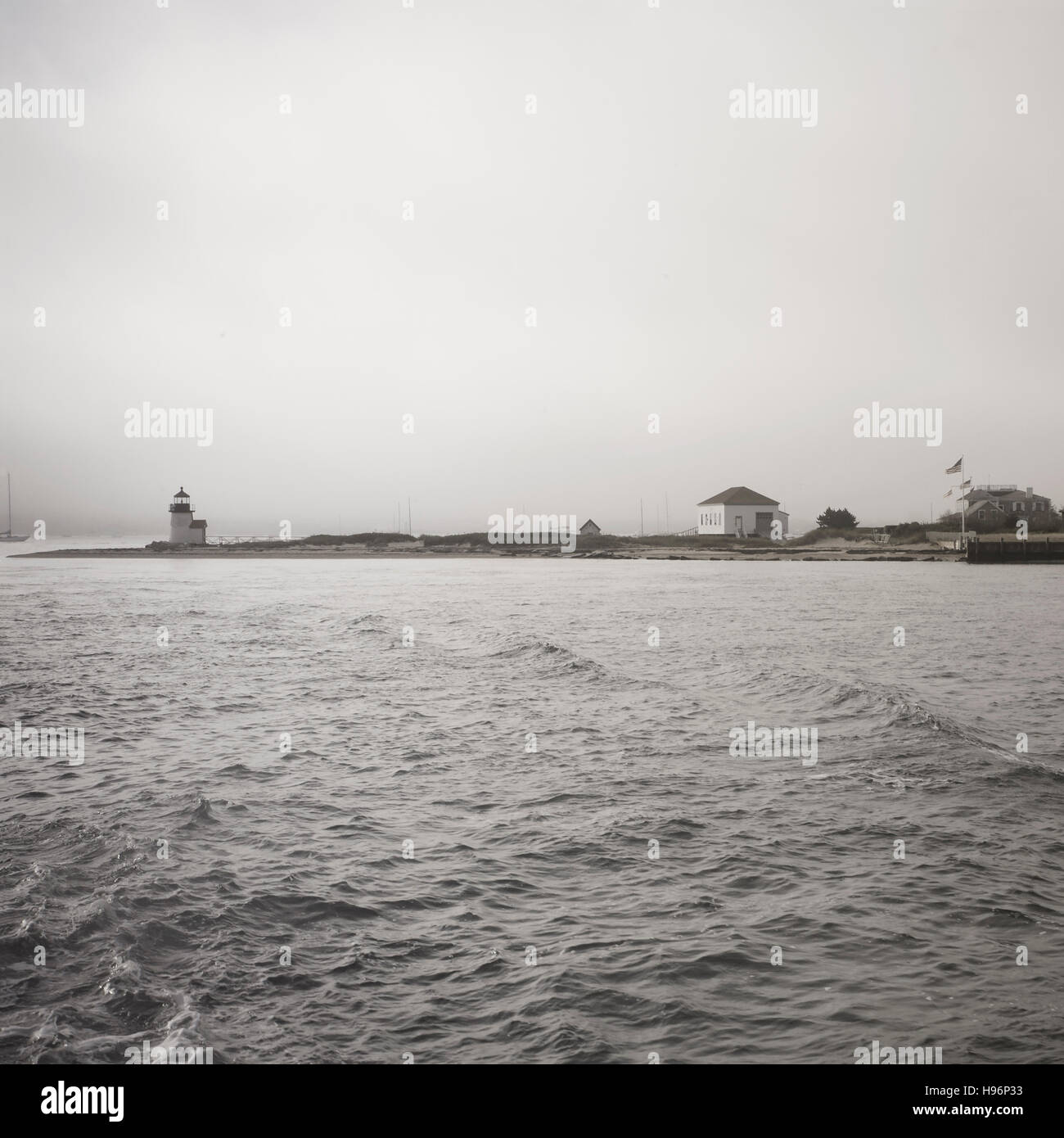 USA, Massachusetts, Nantucket Island, Brant Point Lighthouse Stock ...