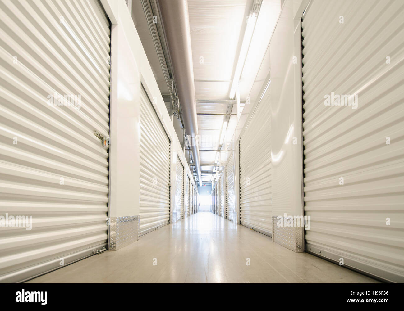 Row of self storage units Stock Photo - Alamy