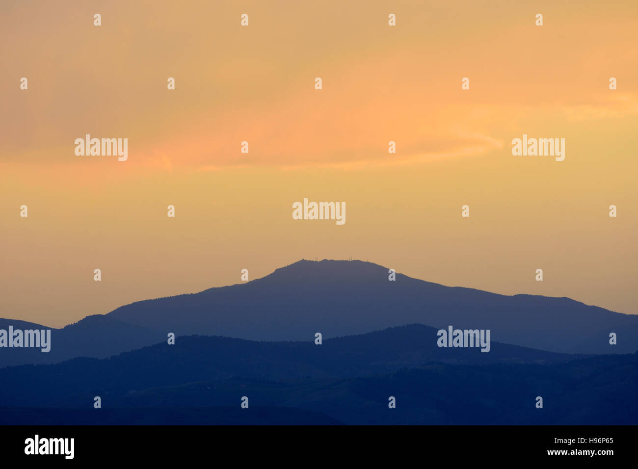 USA, Colorado, Denver, Moody sky over mountain range Stock Photo - Alamy
