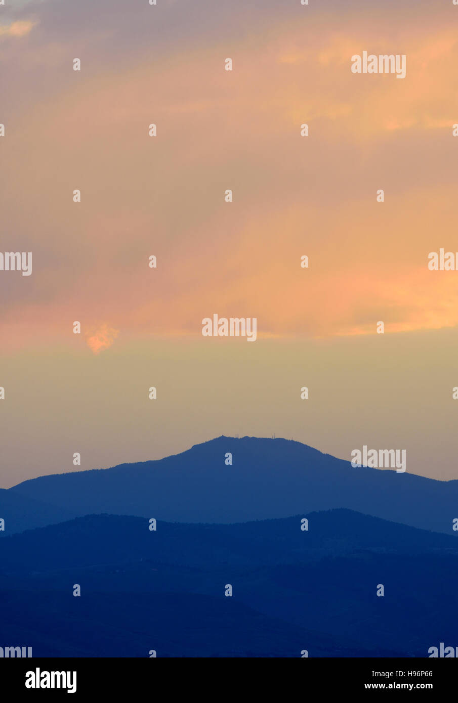 USA, Colorado, Denver, Moody sky over mountain range Stock Photo - Alamy