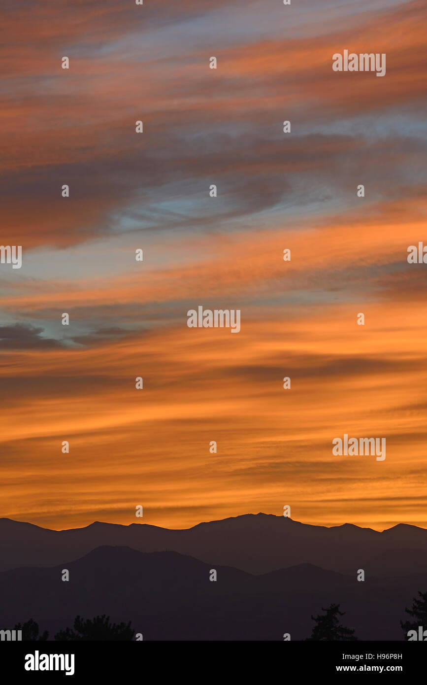 USA, Colorado, Denver, Sky over Front Range at dusk Stock Photo - Alamy