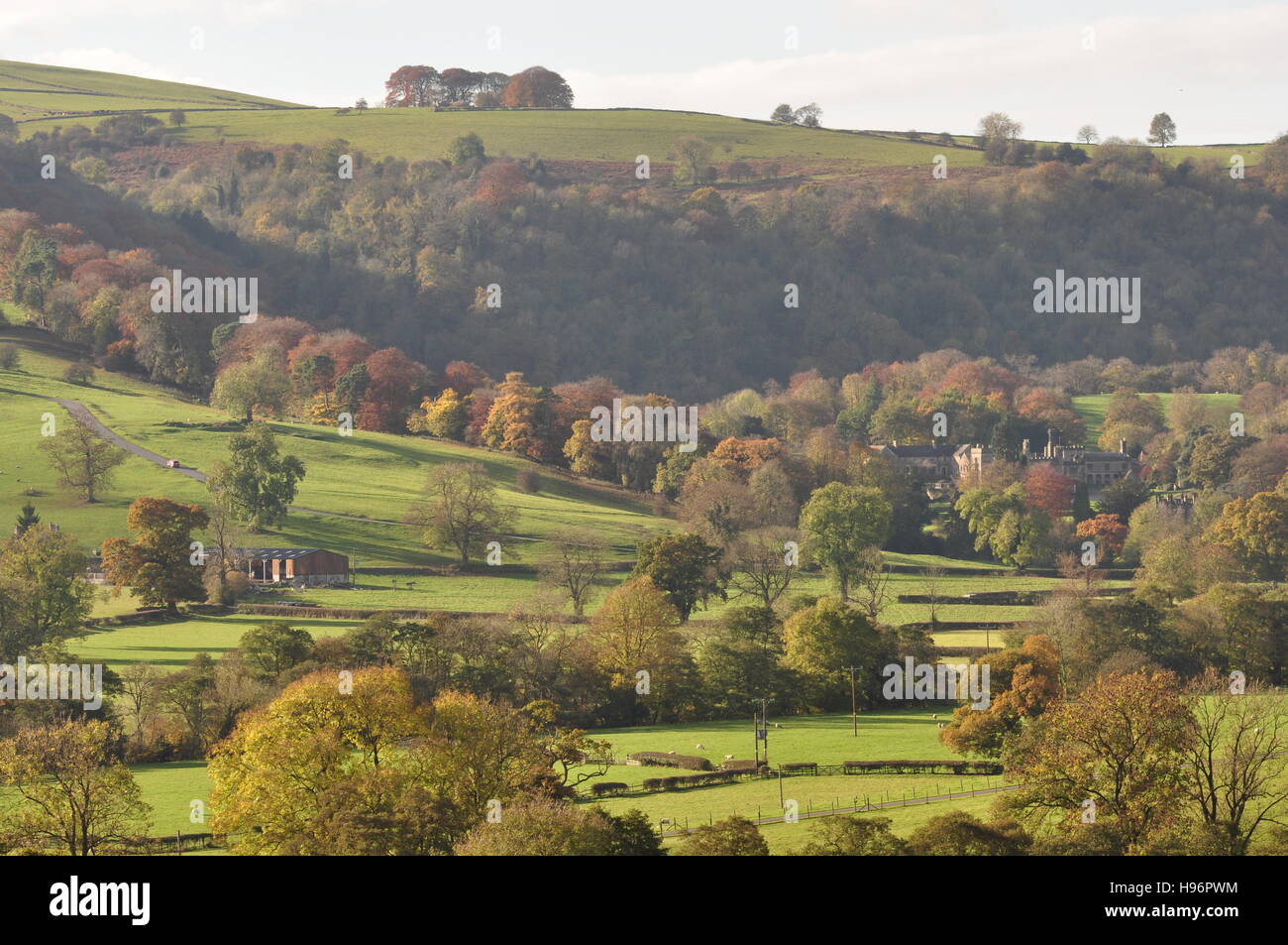 Ilam village in the Staffordshire Peak District, England UK Stock Photo ...