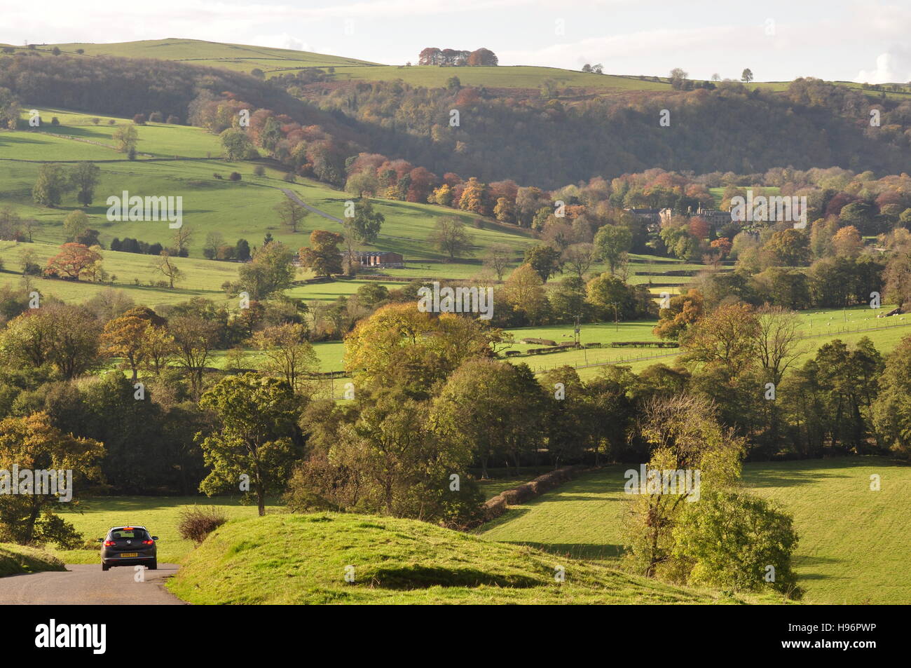 Ilam village in the Staffordshire Peak District, England UK Stock Photo ...