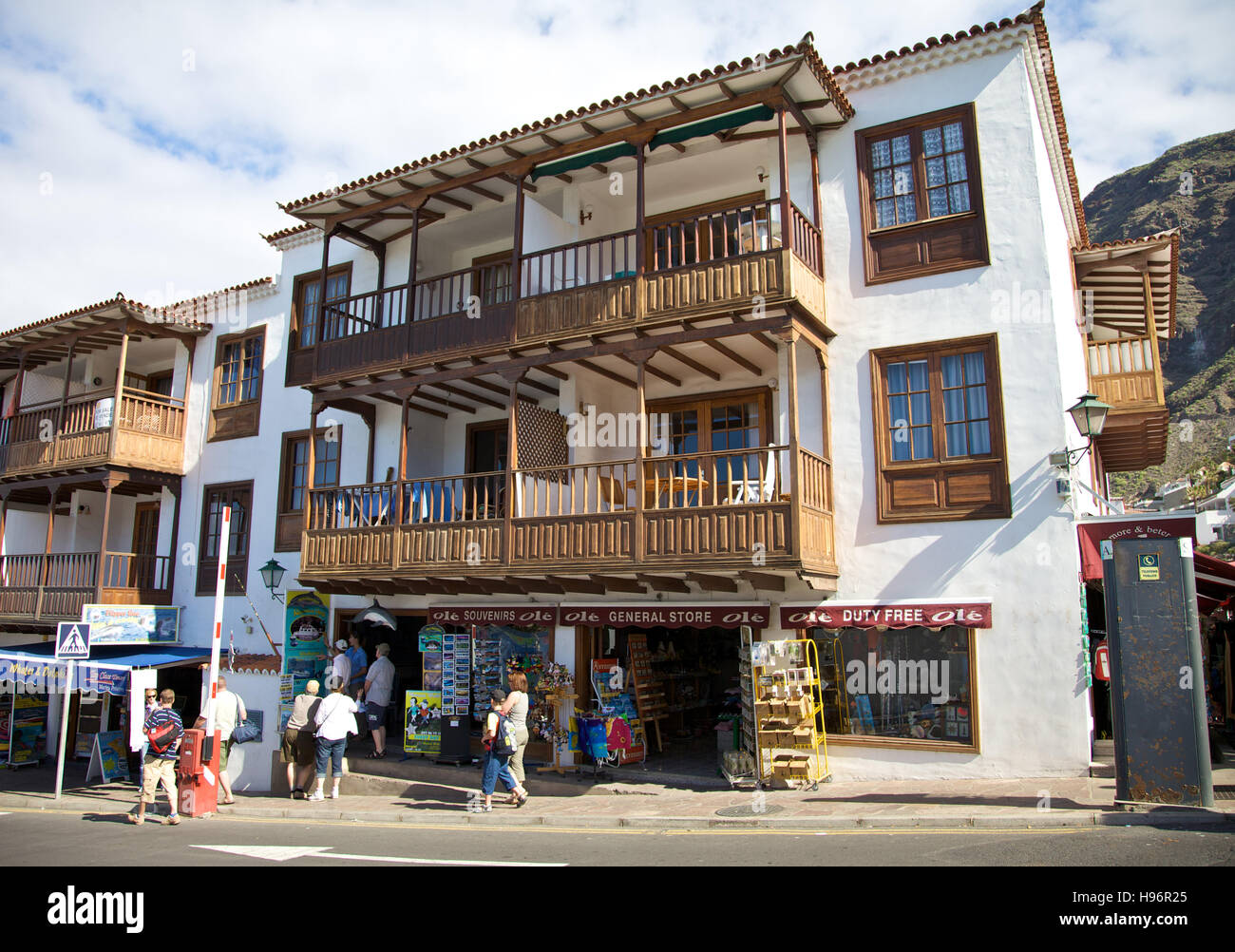 Store in Puerto de Santiago, Tenerife, Spain Stock Photo - Alamy