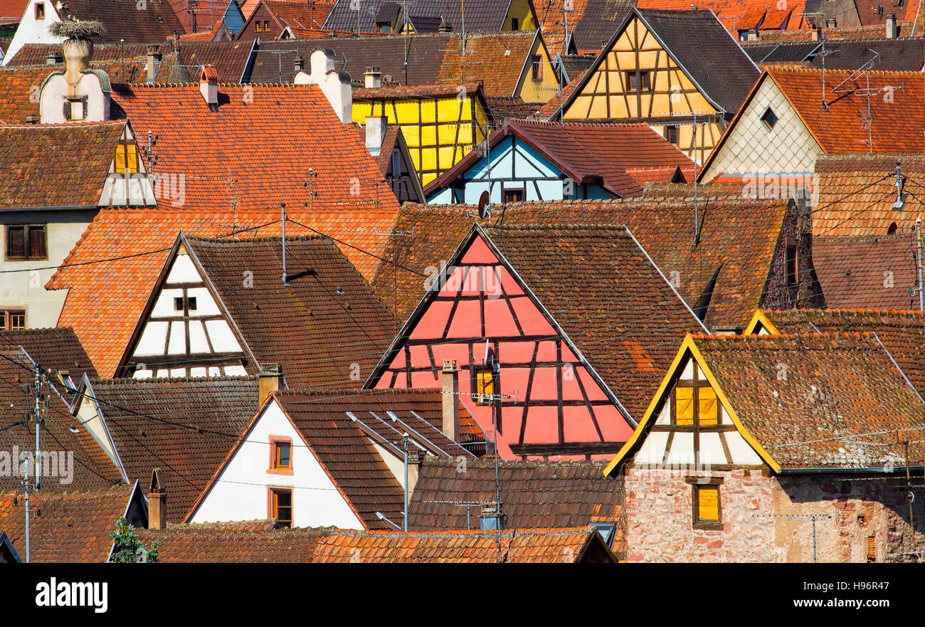 Riquewihr village in alsace hi-res stock photography and images - Alamy