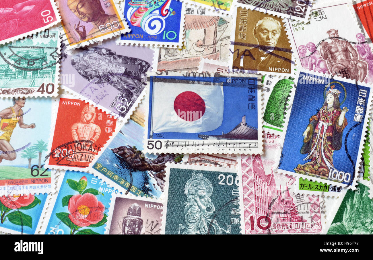 Post Stamp Japan High Resolution Stock Photography and Images - Alamy