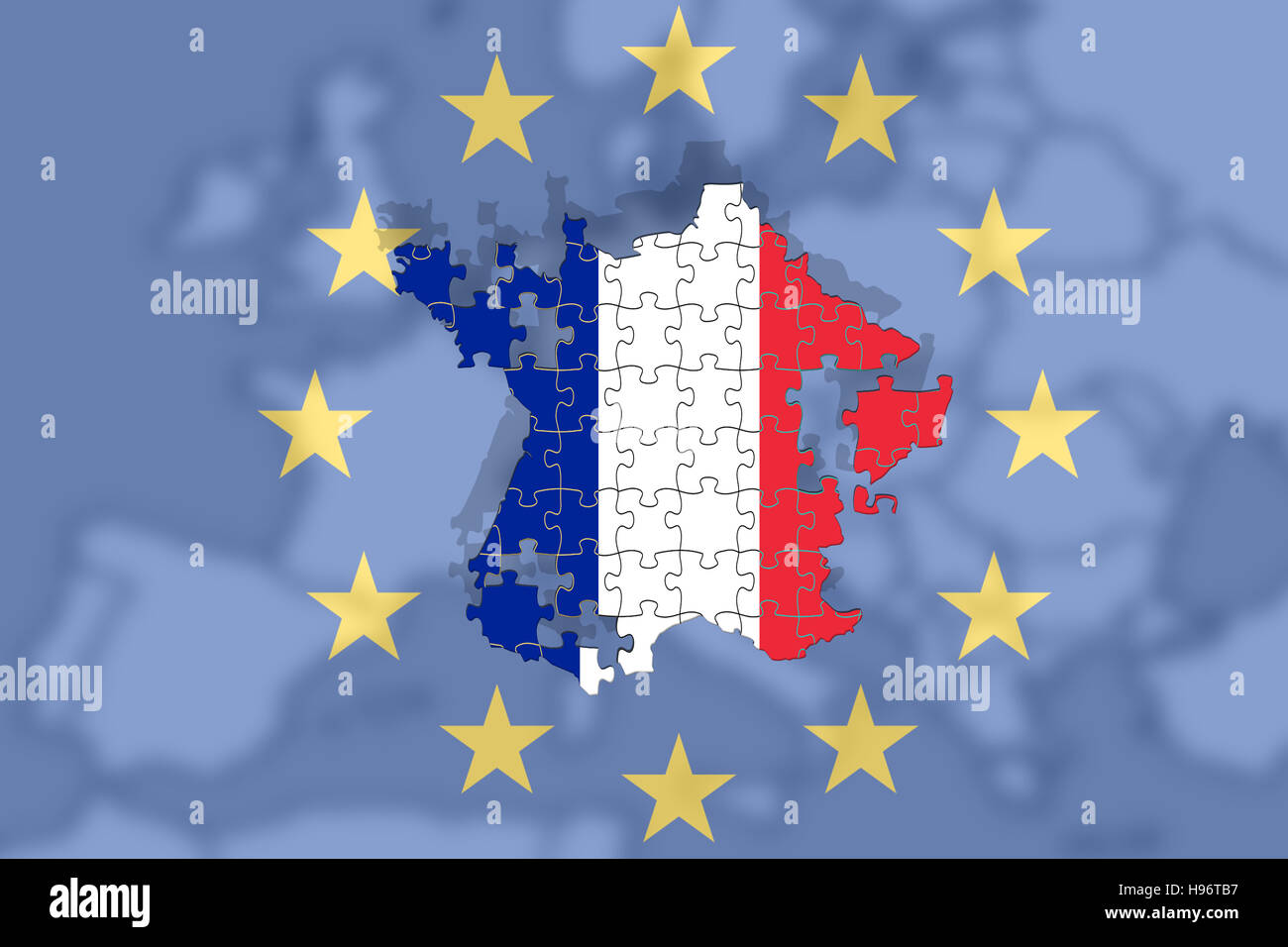 Falling europe map hi-res stock photography and images - Alamy