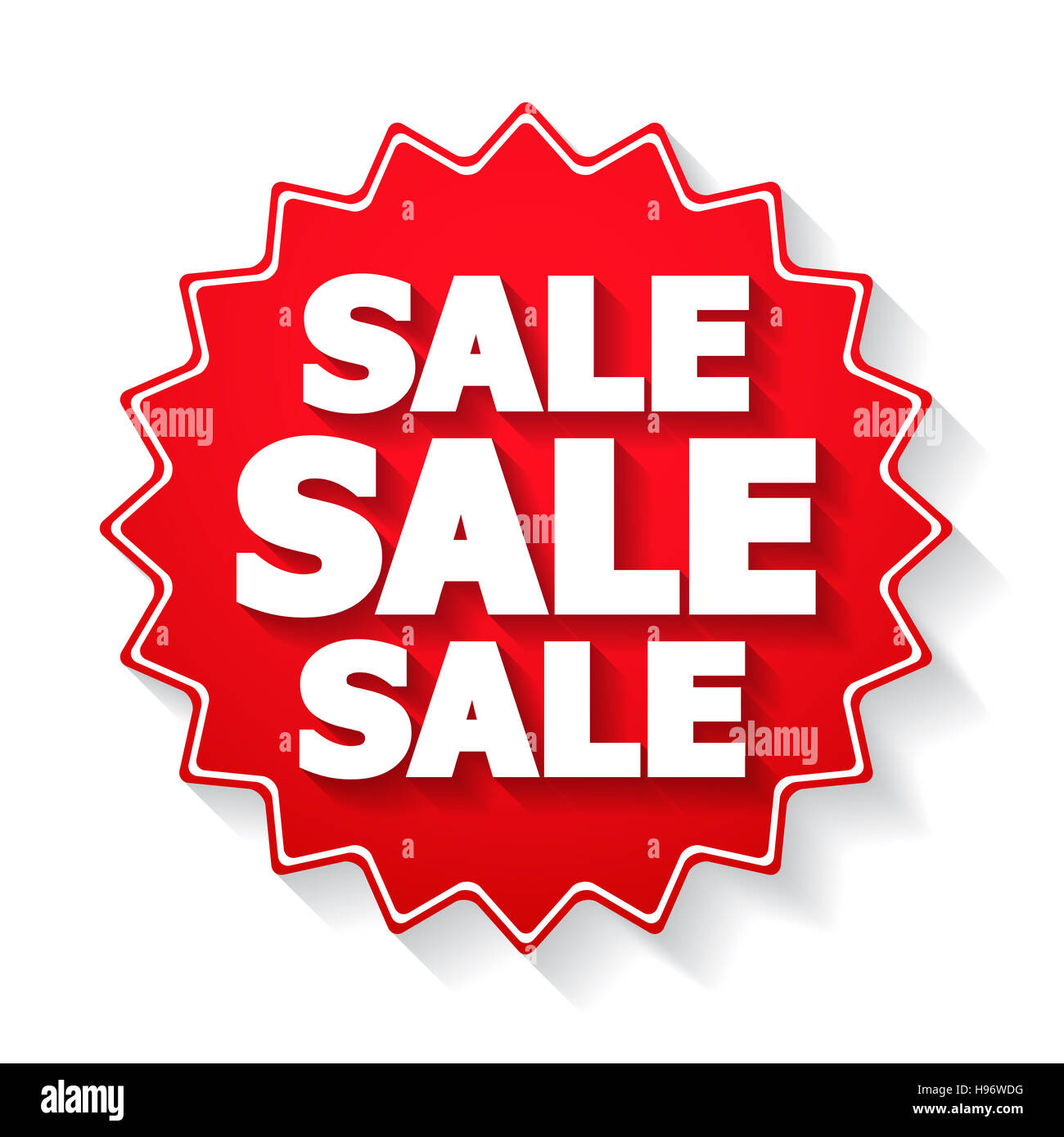 Red sale sticker Stock Photo - Alamy