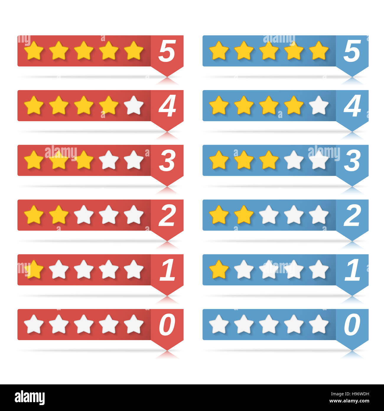 Rating stars for web Stock Photo - Alamy