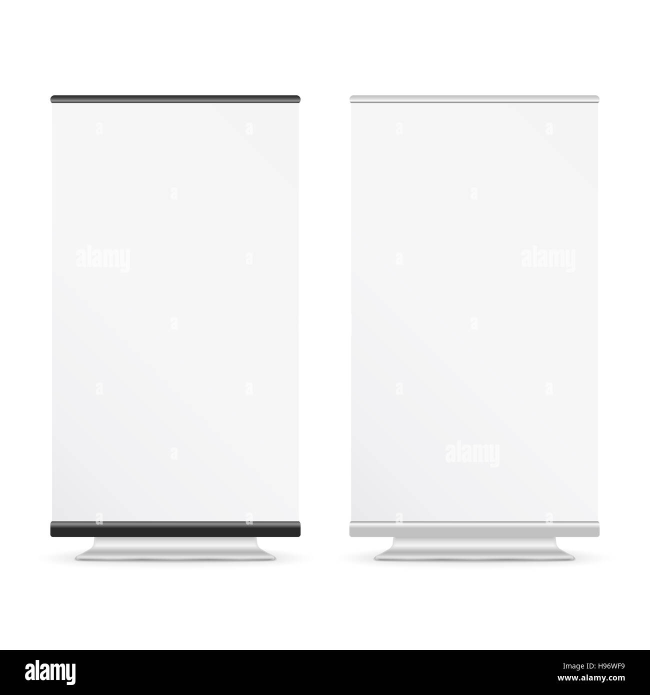 Roll up advertising banners Cut Out Stock Images & Pictures - Alamy