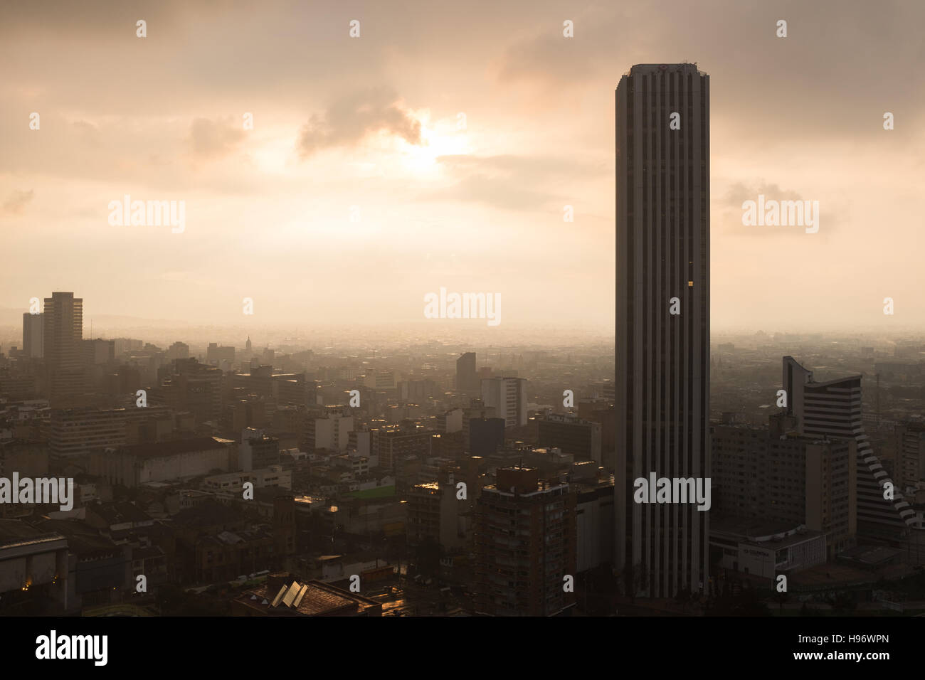 Bogotá - Colombia, 12th November. Bogota D.C city panoramic view on ...