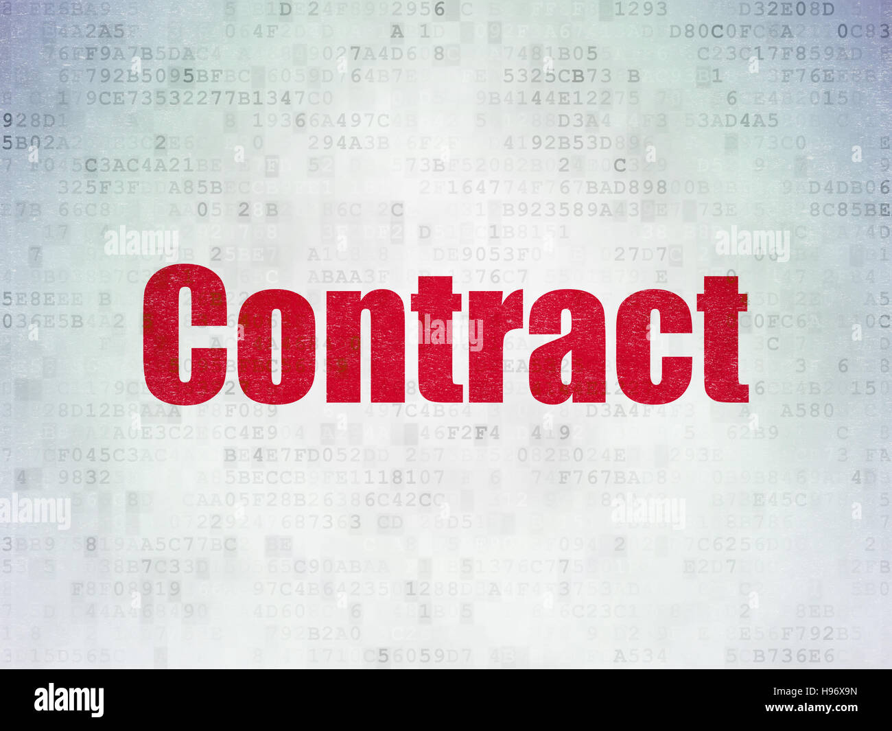 Business concept: Contract on Digital Data Paper background Stock Photo ...