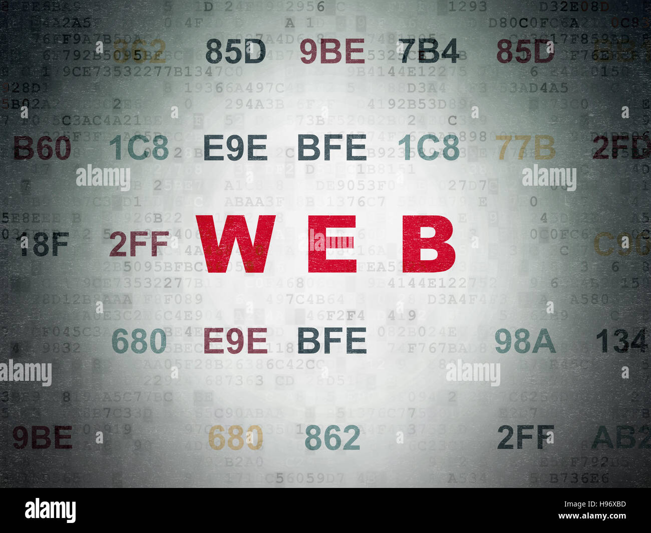 Web design concept: Web on Digital Data Paper background Stock Photo - Alamy