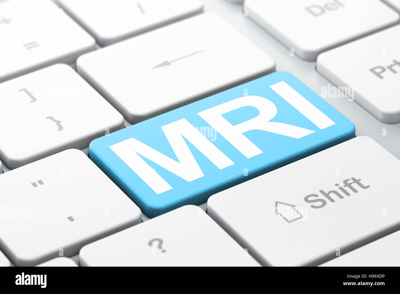 Medicine concept: MRI on computer keyboard background Stock Photo - Alamy