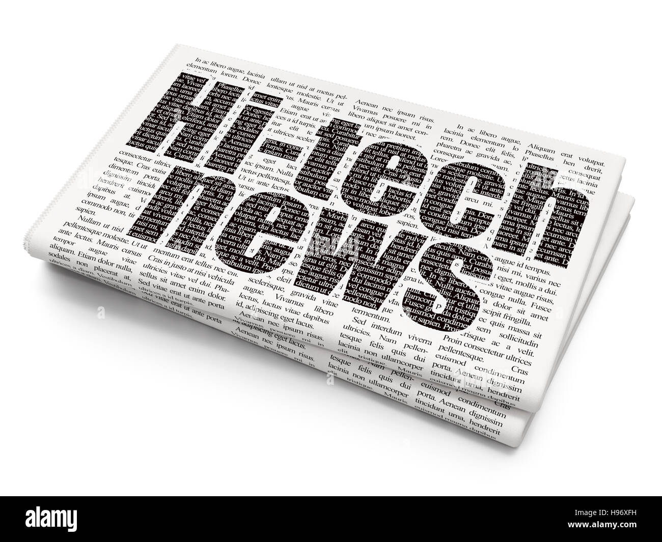 News concept: Hi-tech News on Newspaper background Stock Photo - Alamy