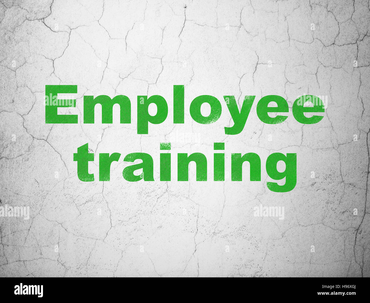 Learning concept: Employee Training on wall background Stock Photo - Alamy