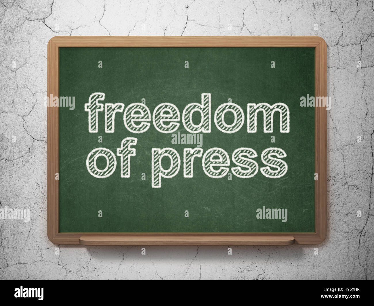 Politics concept: Freedom Of Press on chalkboard background Stock Photo ...
