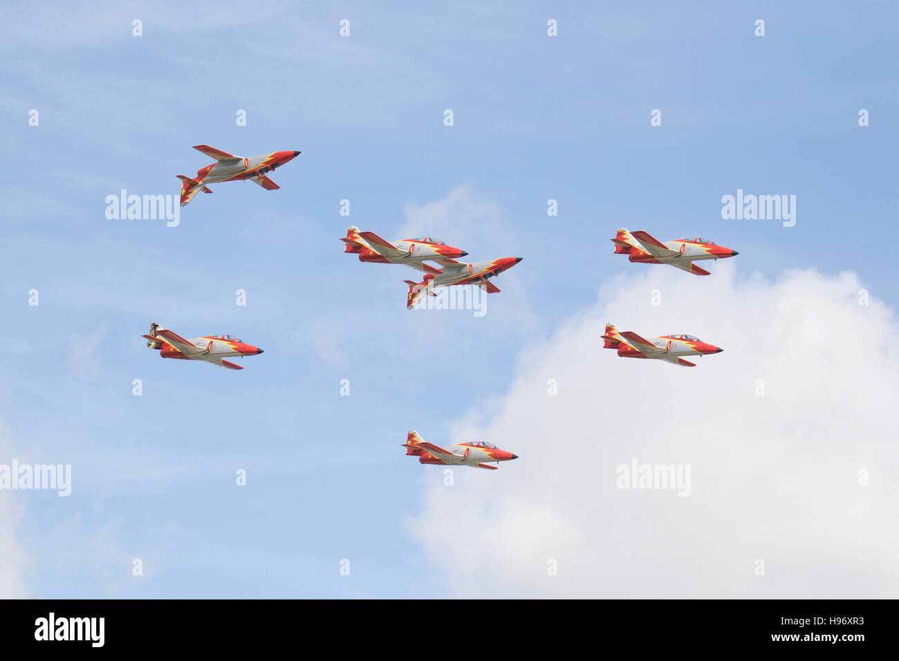 Patrulla aguila aerobatic demonstration team hi-res stock photography ...