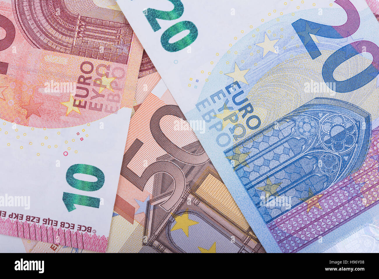 Euro money background. Euro banknotes. European Union Currency Stock ...
