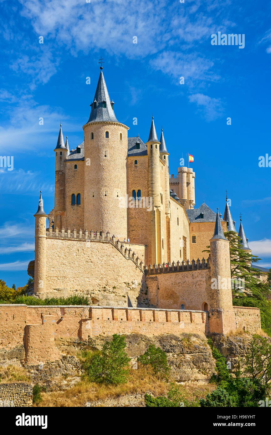 Segovia castle, Segovia, Spain Stock Photo - Alamy