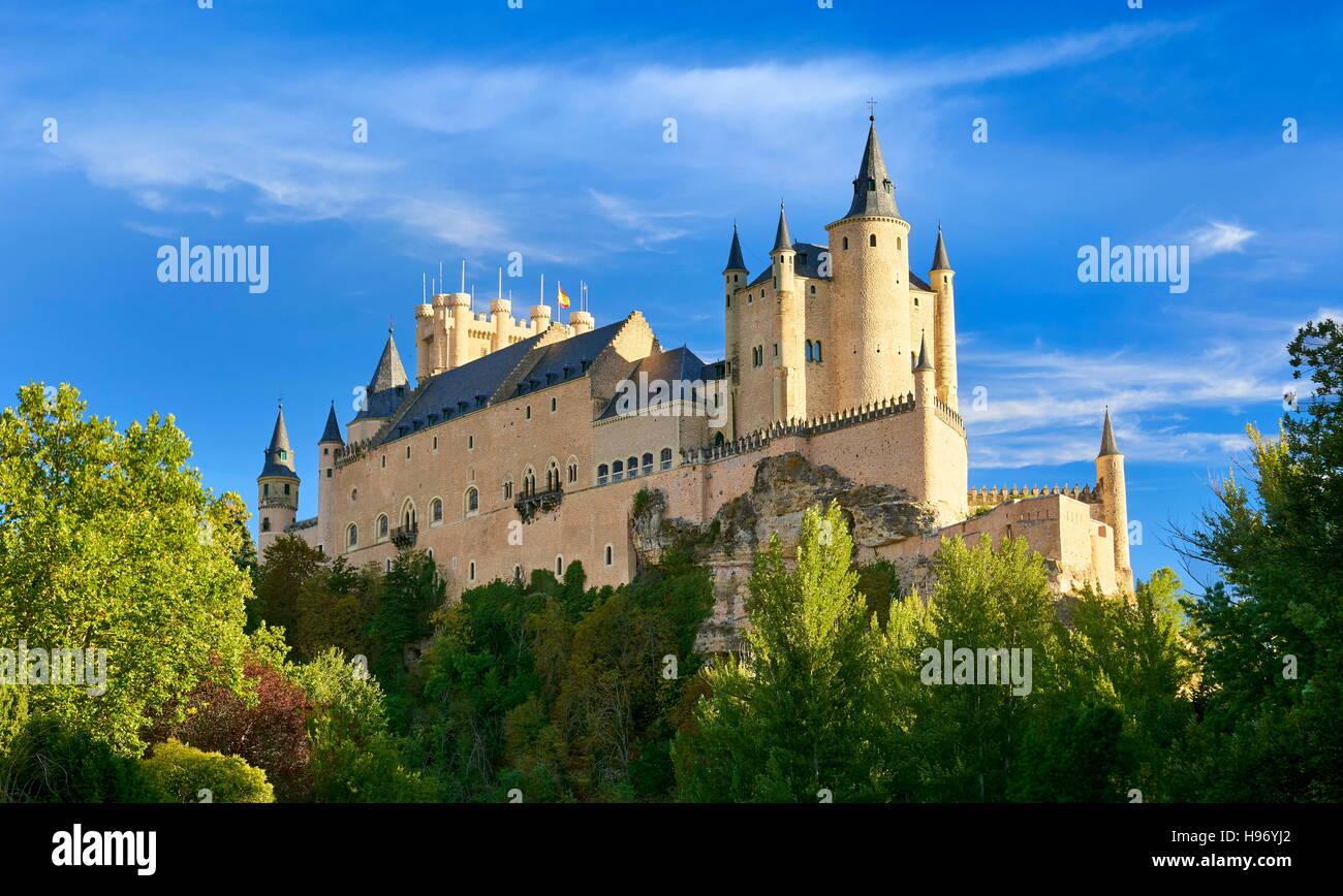 Segovia castle, Segovia, Spain Stock Photo - Alamy
